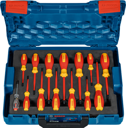 VDE Screwdriver Set mixed 14pc ชุดอุปกรณ์ผสม | Bosch Professional