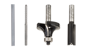 ดอกเร้าเตอร์และใบมีดไสไม้