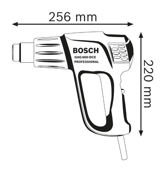 GHG 630 DCE เครื่องเป่าลมร้อน | Bosch Professional